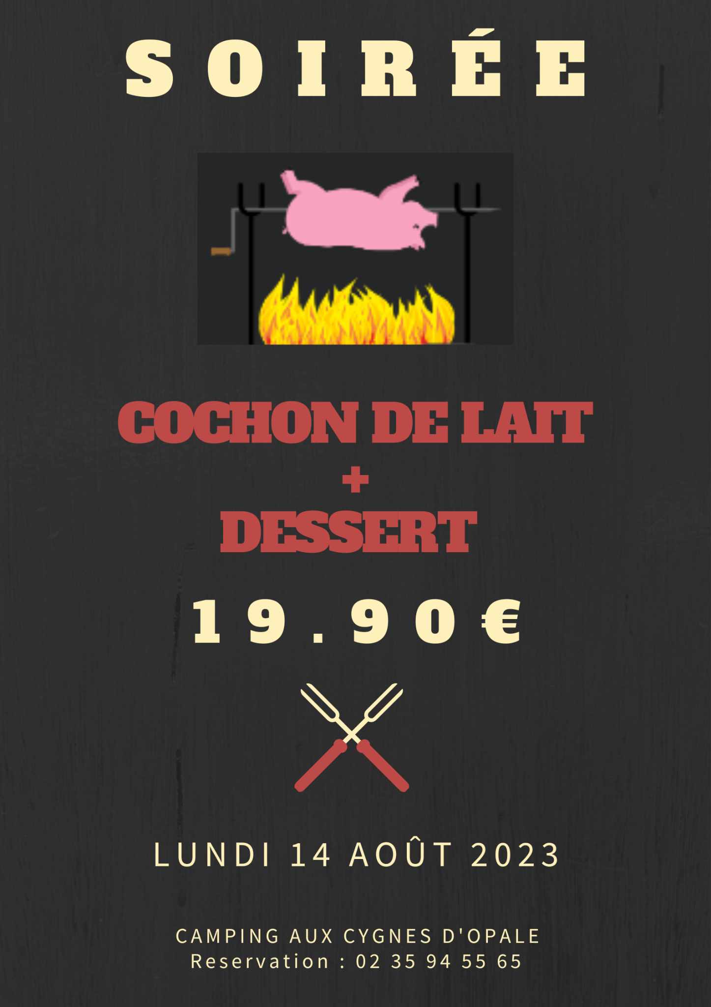 Soirée cochon de lait au camping - Office de tourisme Aumale blangy sur ...